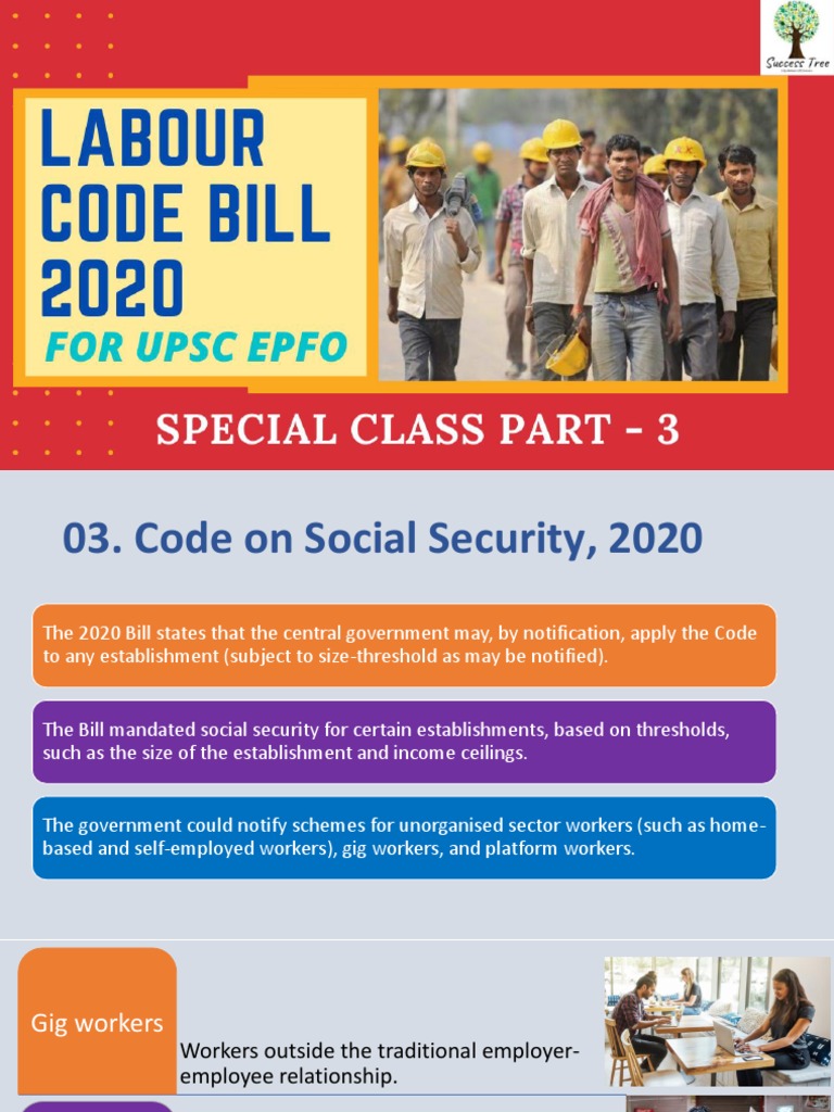 Social Security Code, 2020: Key Changes for Unorganised Workers | PDF ...