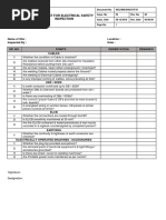Electrical Distribution Board Inspection Checklist | PDF