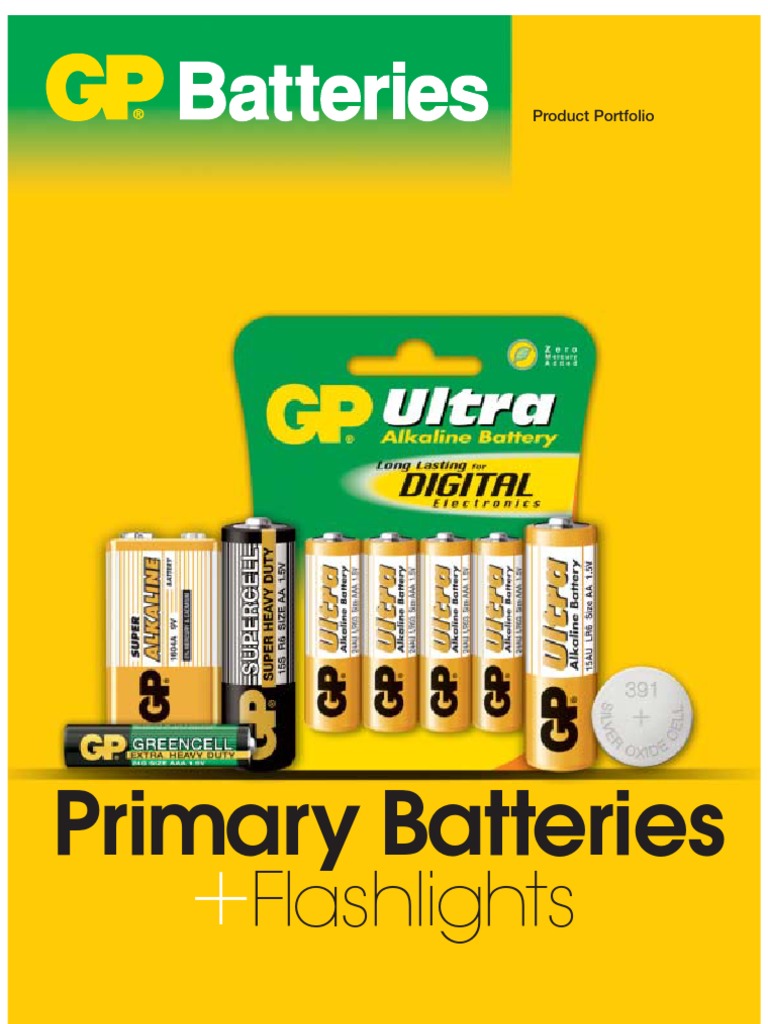 GP Batteries Product Portfolio - A Diverse Range of Primary Battery ...