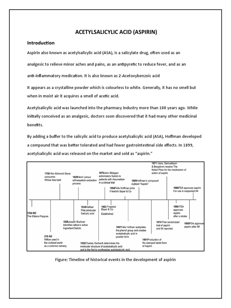 Acetylsalicylic Acid | PDF | Aspirin | Drugs