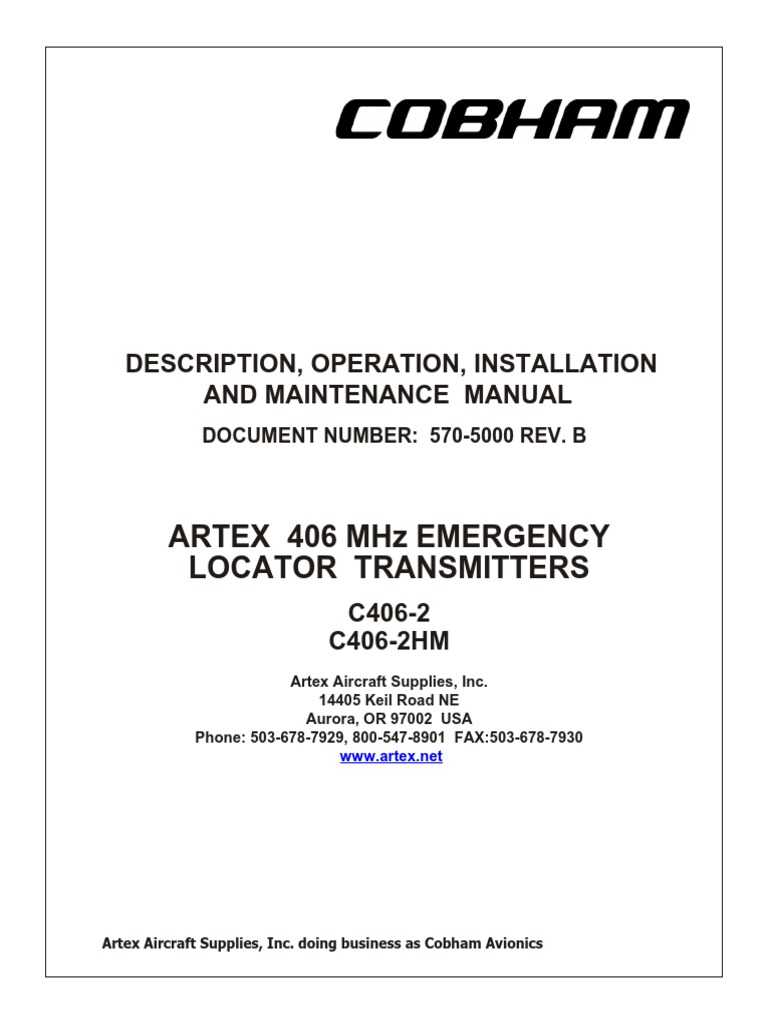 Manual ARTEX C406-2 | PDF | Bandwidth (Signal Processing) | Electrical ...