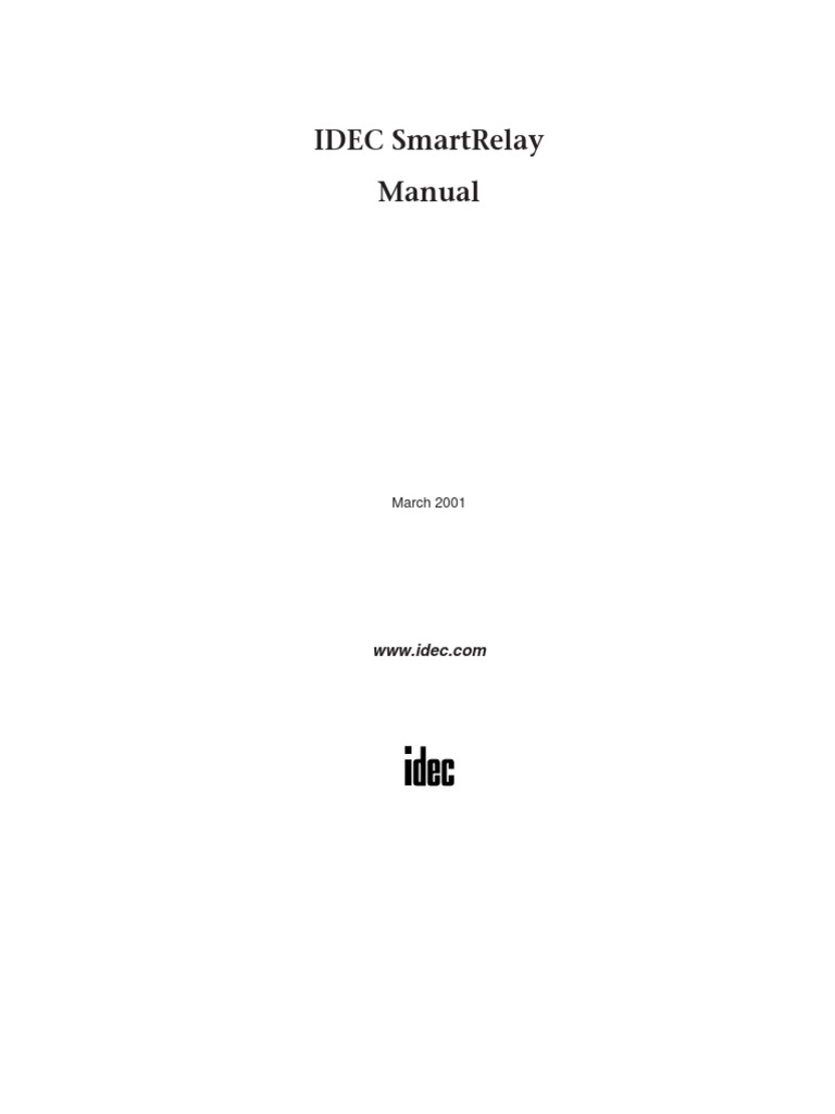 IDEC Smart Rellay Manual | PDF | Computer Program | Programming