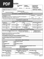 Hoja de Seguridad Detergente en Polvo Tenax PDF | PDF | Solubilidad ...