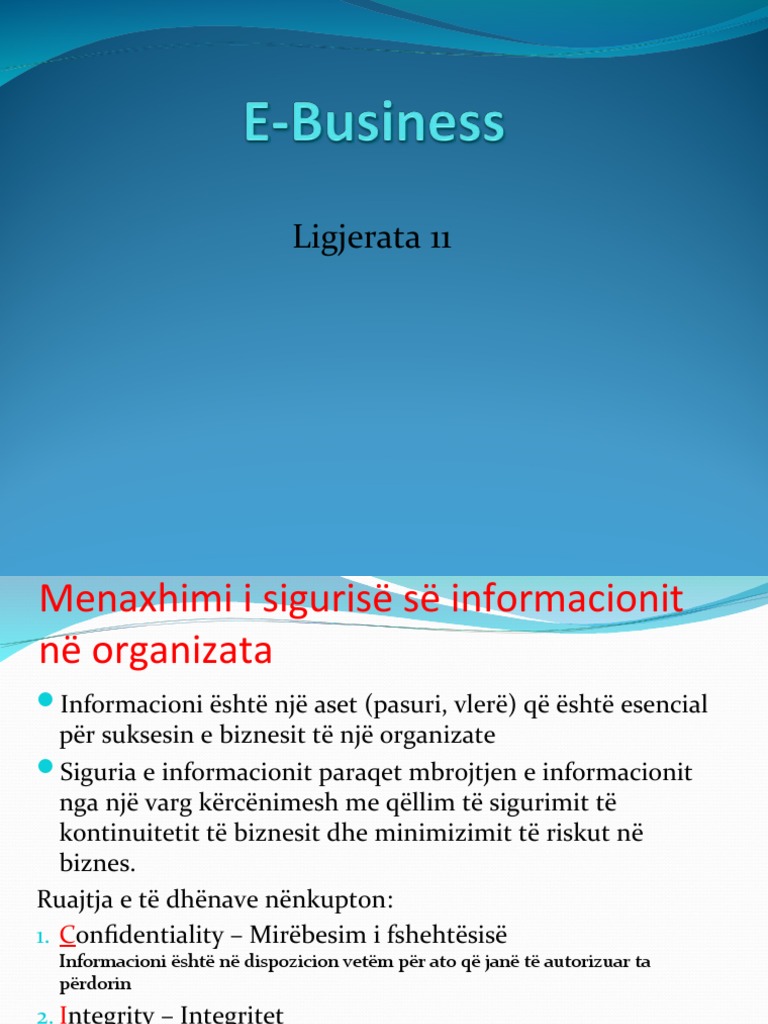 Ligjerata 11 | PDF