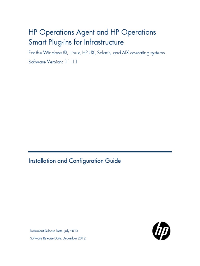 HP Man OA InfrastructSPI 11.11 InstallationGuide PDF | PDF | Proxy Server | Server (Computing)