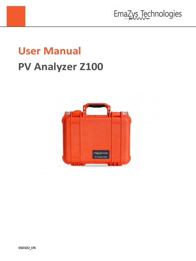 User Manual: PV Analyzer Z100 | PDF | Electrical Impedance | Wi Fi