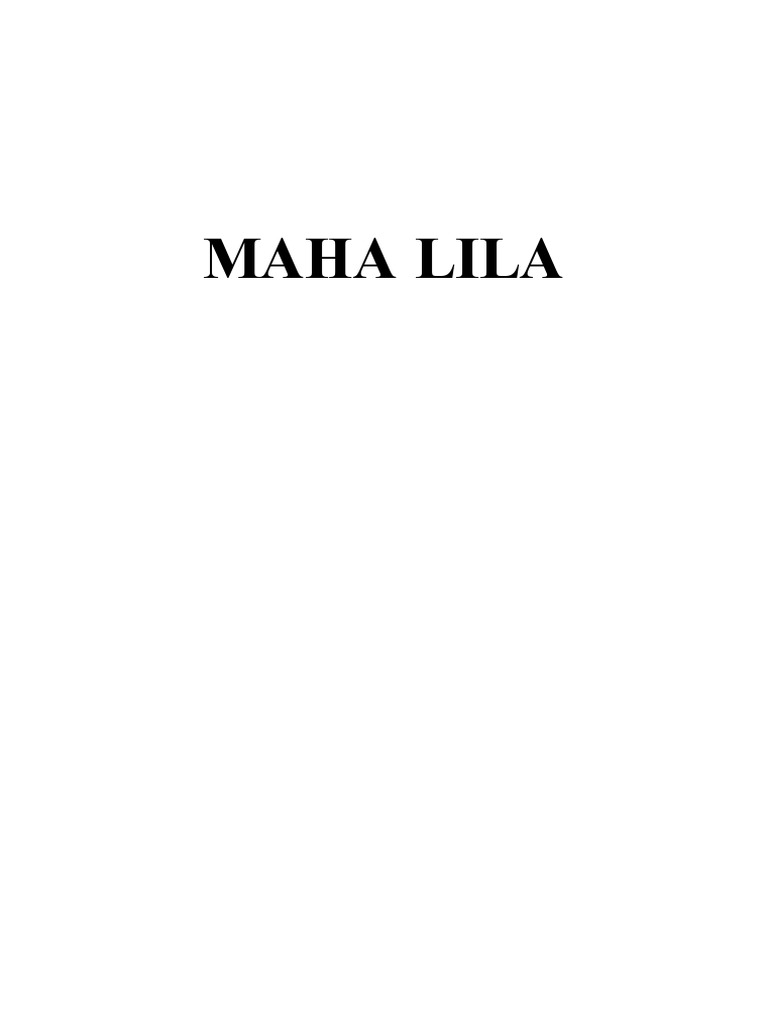 Maha Lila | PDF | Pensamento | Amor