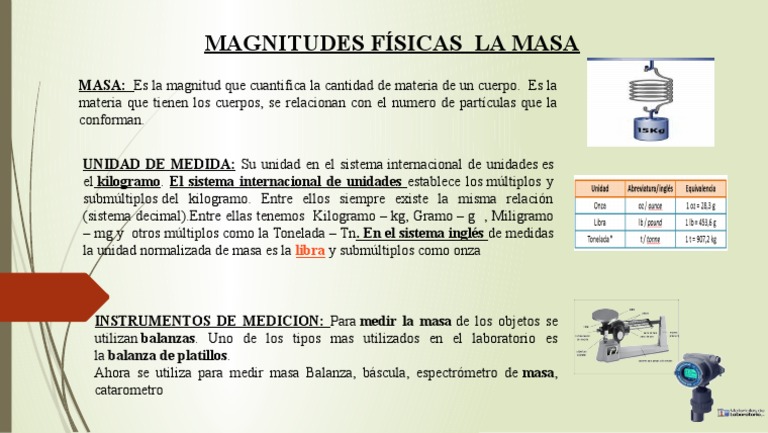 Taller Magnitudes Físicas La Masa | PDF | Ciencia y matemáticas