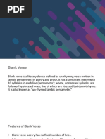 Free Verse Vs Blank Verse | PDF
