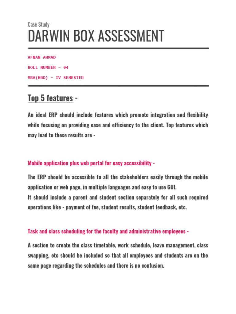 Darwin Box Assessment: Top 5 Features | PDF | Educational Technology ...