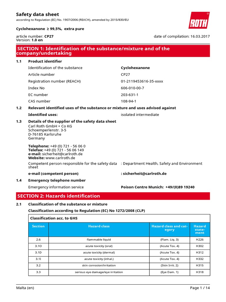 Safety Data Sheet Pdf Dangerous Goods Toxicity