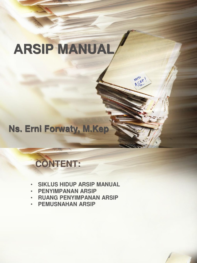 Panduan Lengkap Pengelolaan Arsip Manual | PDF | Sains & Matematika