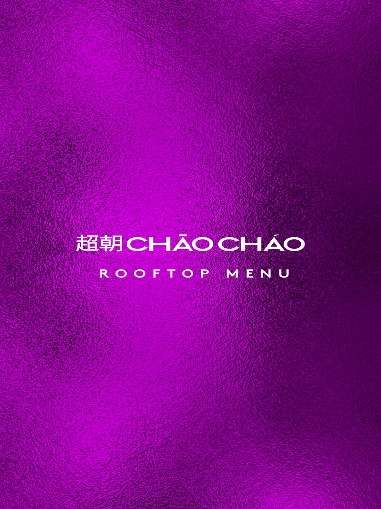 Chao-Chao - Rooftop Menu Update | PDF | Foods | Beverages