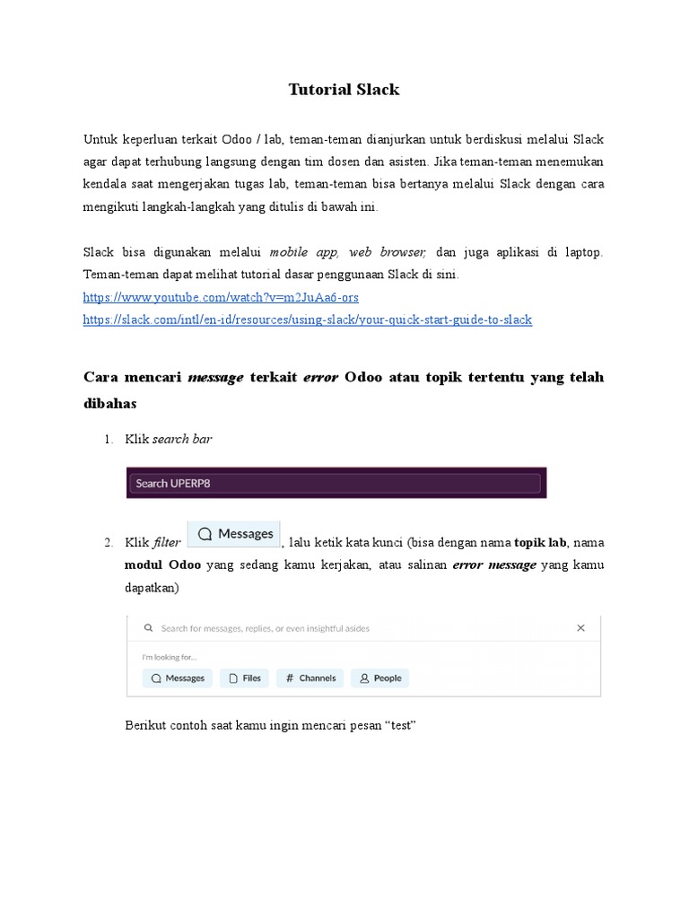 Tutorial Slack | PDF