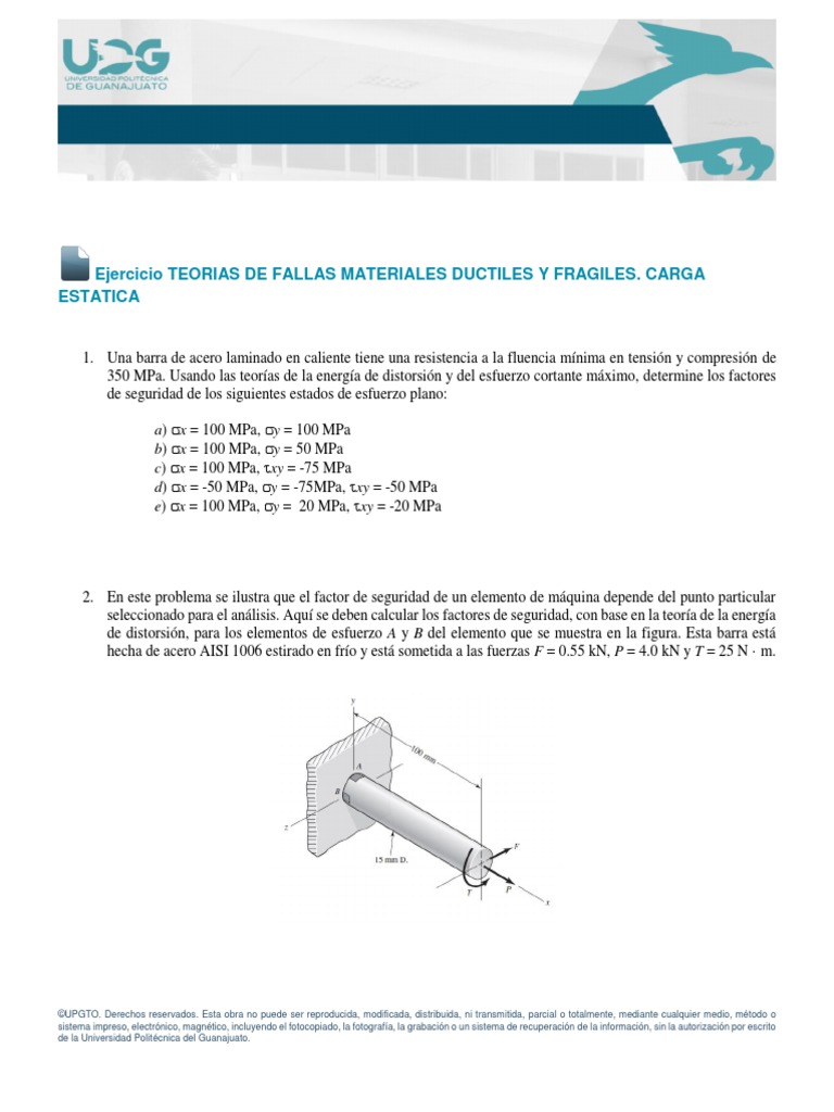 Actividad - Tema - Falla - Estatica - Ductil - Fragil | PDF | Acero ...
