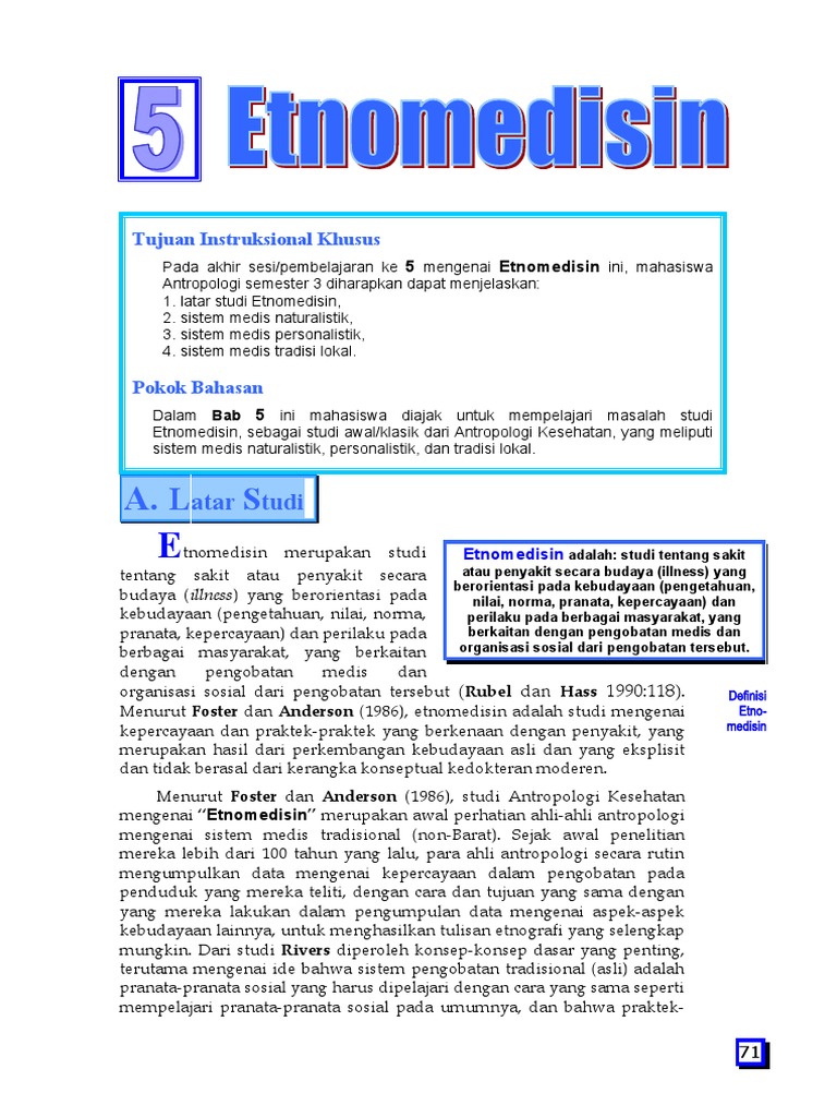 Etnomedisin: Studi Penyakit Budaya | PDF | Ilmu Sosial | Pengembangan Diri