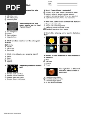 Brainpop Jr Solar System
