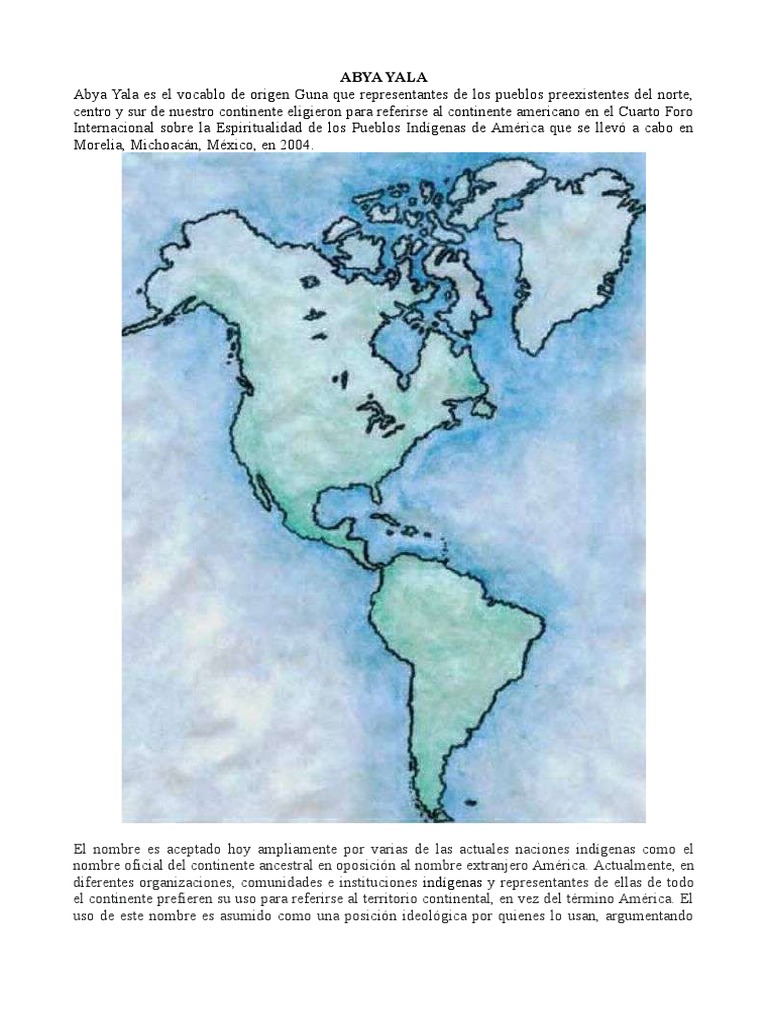 Abya Yala | PDF | América del Norte | Pueblos Indígenas de las Américas