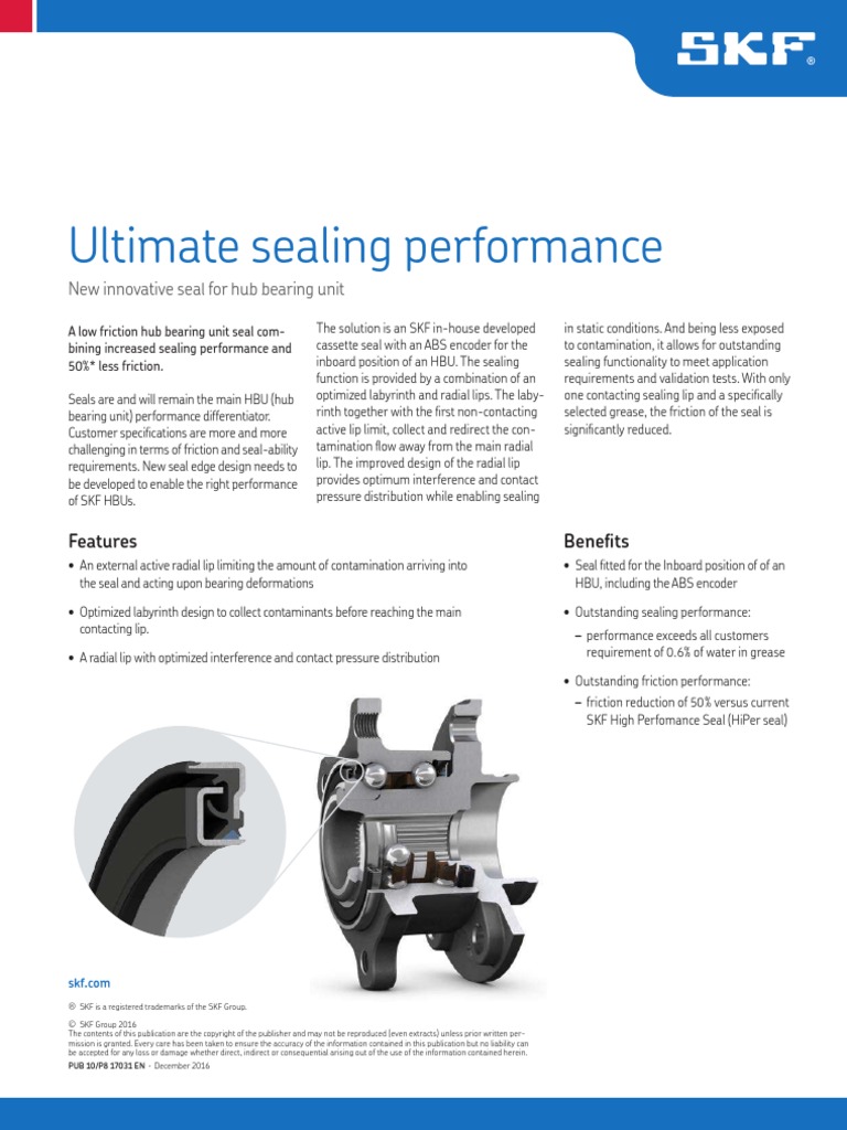 Ultimate Sealing Performance: New Innovative Seal For Hub Bearing Unit ...