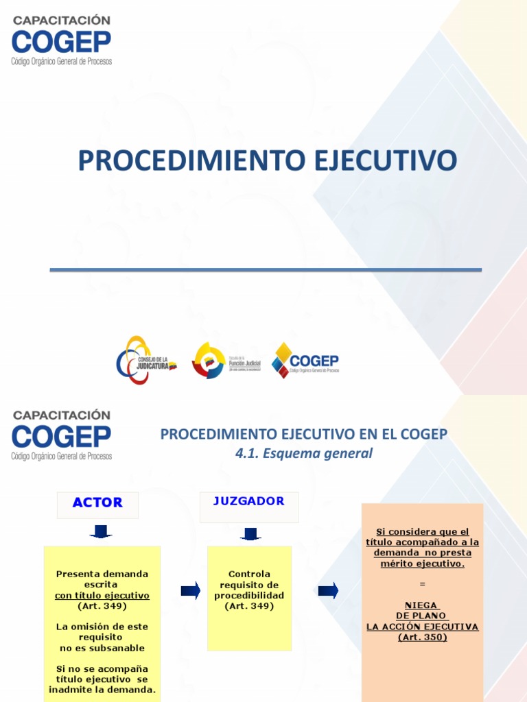 Procedimiento Ejecutivo | PDF | Sentencia (ley) | Enjuiciamiento