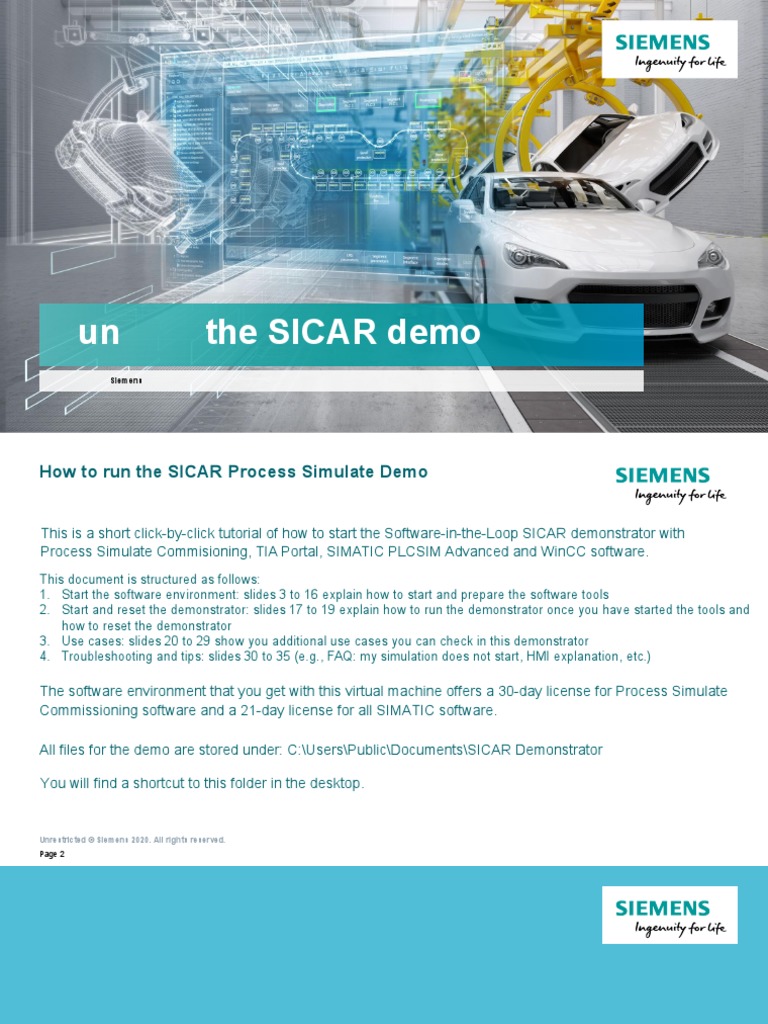 5unqlqj The Sicar Demoqvwudwru: 8quhvwulfwhg Siemens:Khuhwrgd/Phhwvwrpruurz | PDF | Programmable ...