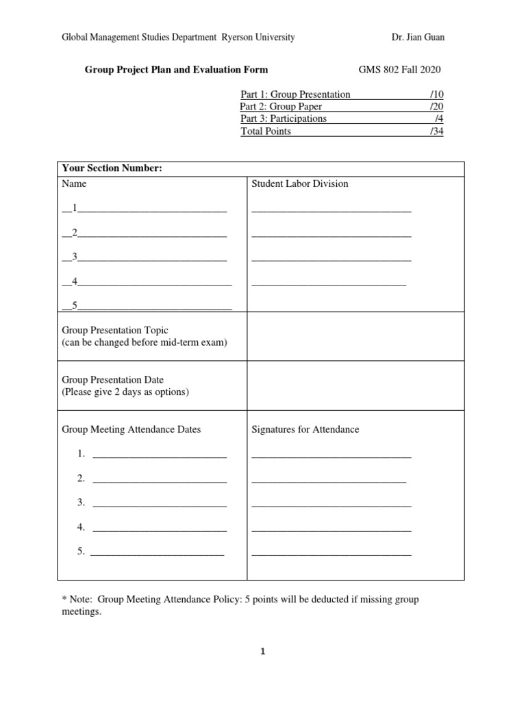 GMS 802 Group Project Report Sheet | PDF