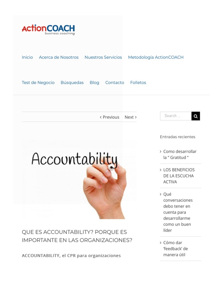 QUE ES ACCOUNTABILITY? PORQUE ES IMPORTANTE EN LAS ORGANIZACIONES ...