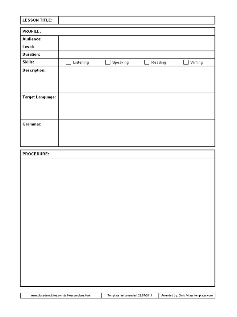 Lpt Word 002-Tefl Lesson Plan Template