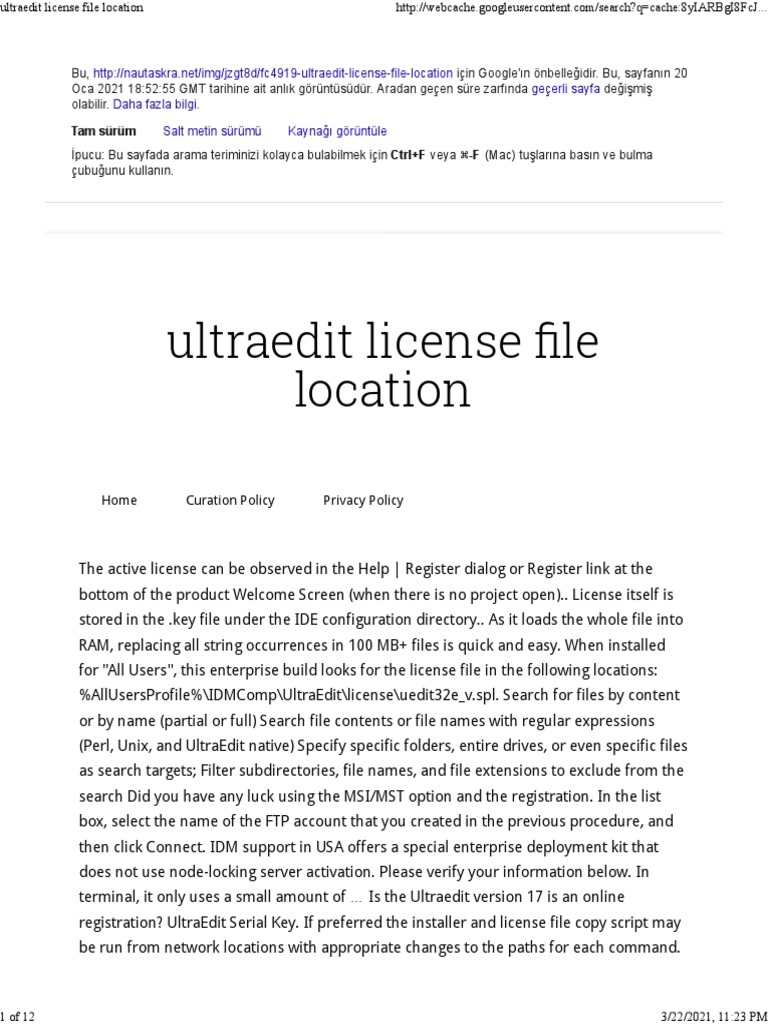 Ultraedit License File Location | PDF | Windows Registry | Computer File