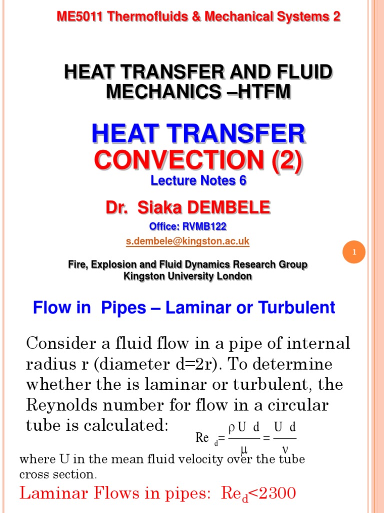 Heat Transfer and Fluid Mechanics - HTFM | PDF | Boundary Layer | Fluid ...