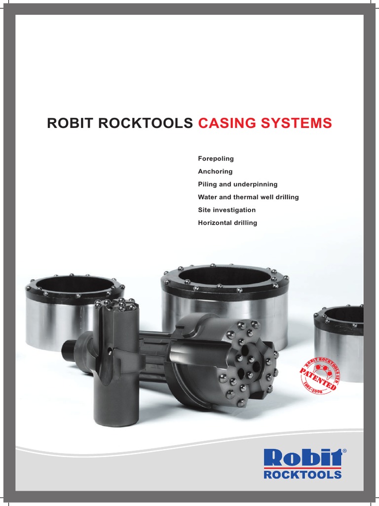 Robit Rocktools: Casing Systems | PDF | Deep Foundation | Drilling