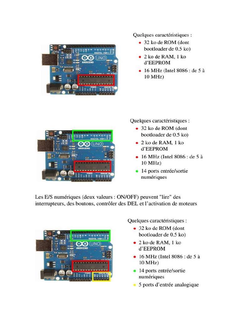 Caractéristiques Arduino-Uno | PDF