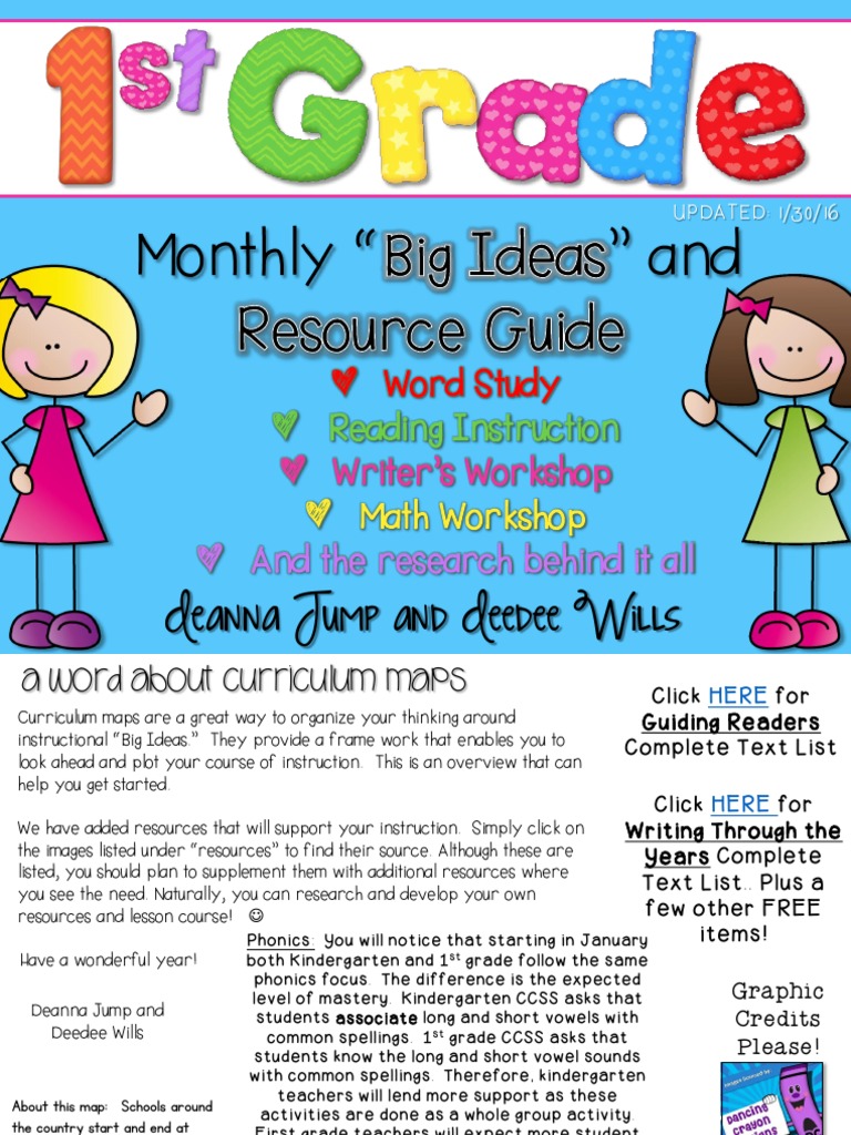 Monthly " " And: Deanna Jump and Deedee Wills | PDF | Word | Syllable