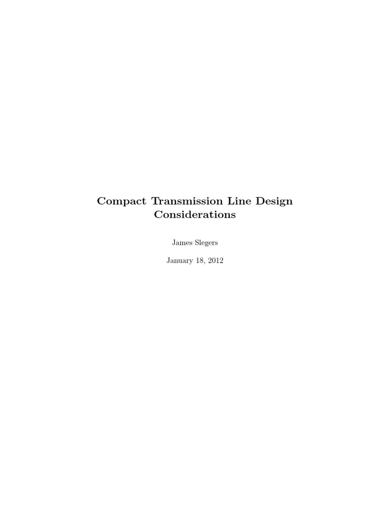 Compact Transmission Lines | PDF | Electric Power Transmission | Insulator (Electricity)