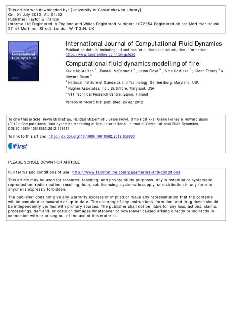 CFD Modelling of Fire | PDF | Computational Fluid Dynamics | Combustion