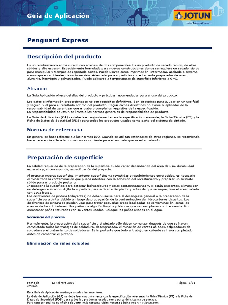 Guía de Aplicación de Penguard Express | PDF | Revestimiento | Pintar