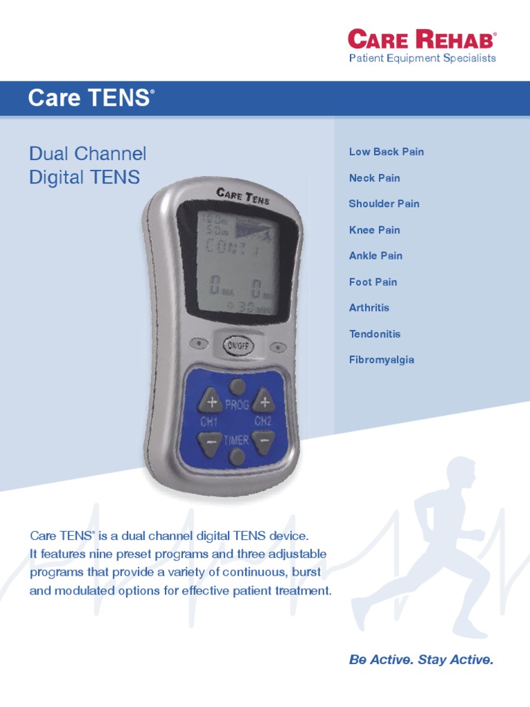 Care Tens Brochure | PDF | Modulation | Electromagnetism