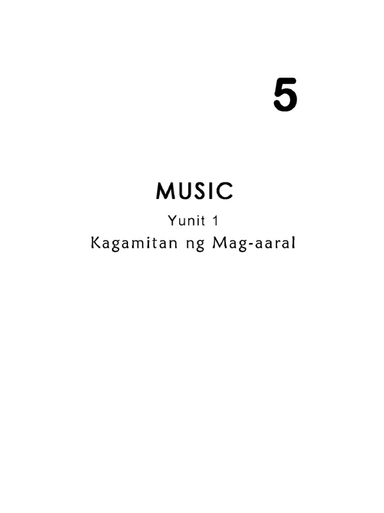 Music Week 1 Grade 5 | PDF