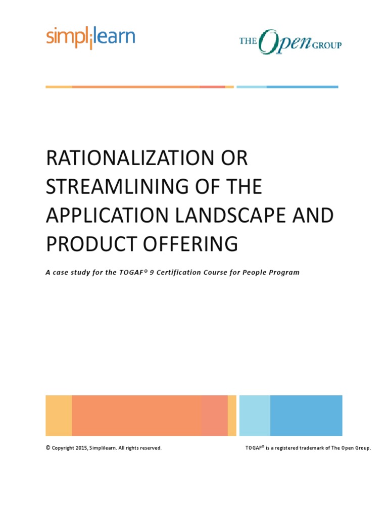 02 - TOGAF - Case Study | Download Free PDF | Business Intelligence ...