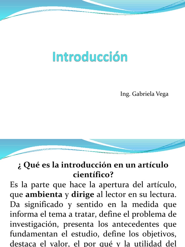 Cómo redactar una introducción científica | PDF | Epistemología | Cognición