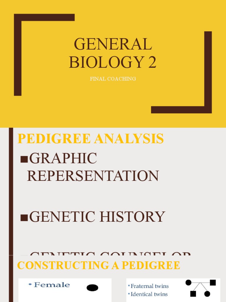 Lesson 1 Pedigree Analysis - Finals | PDF | Dominance (Genetics) | Genetics