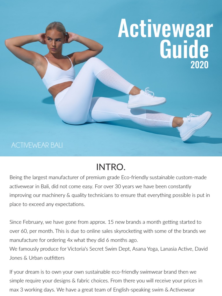 Activewear Guide 2020 | PDF | Brand | Industries