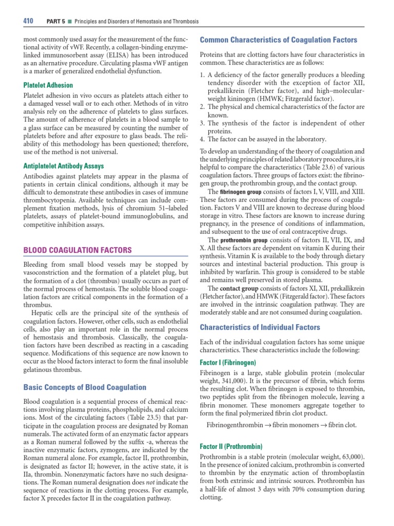 Blood Coagulation | PDF | Coagulation | Platelet