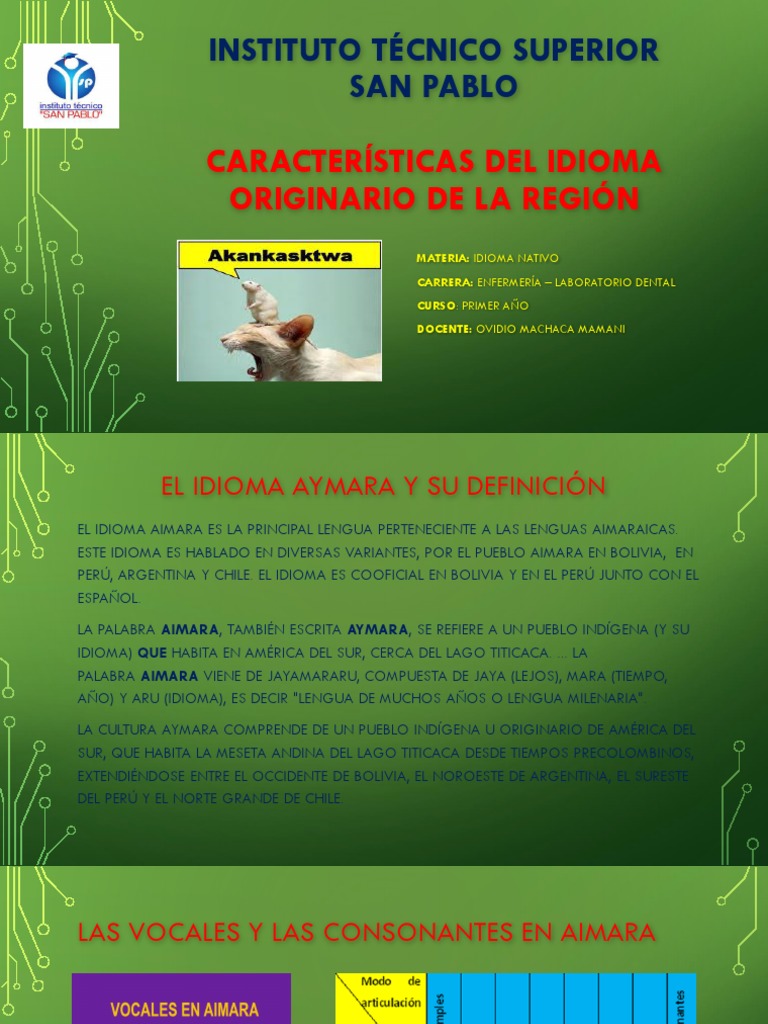 Alfabeto Aymara | PDF | Familias de idiomas | Comunicación humana