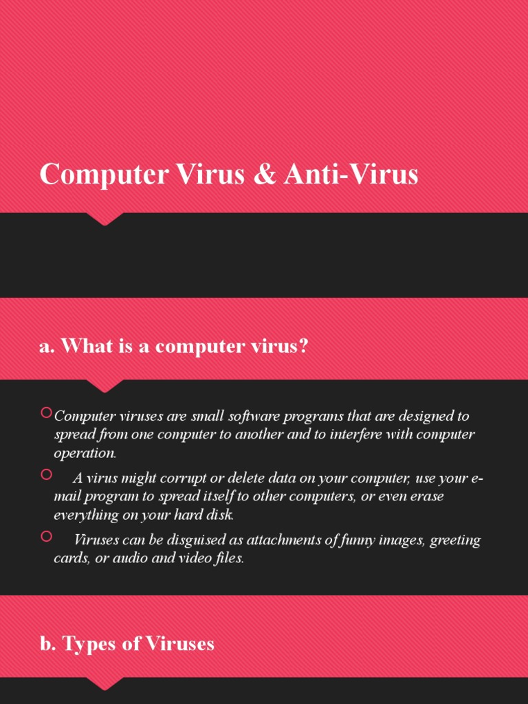 Computer Virus & Anti-Virus | PDF | Computer Virus | Antivirus Software