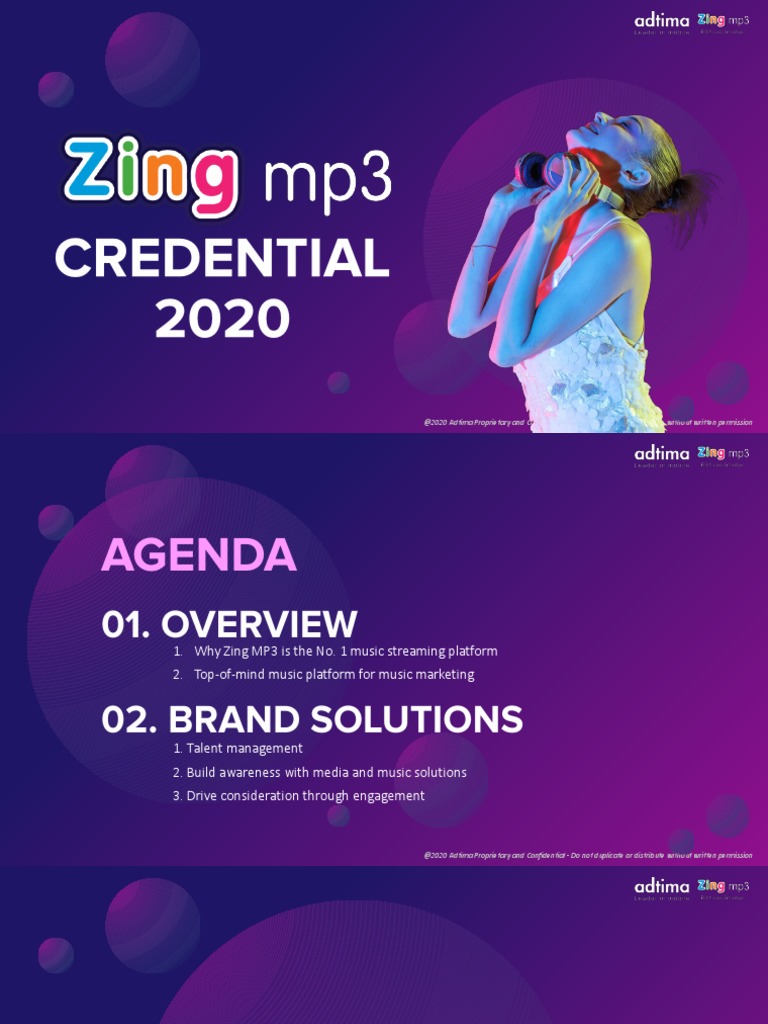 Zing MP3 2020 Credential - Final To Release - 20200516 | PDF | Computing | Business