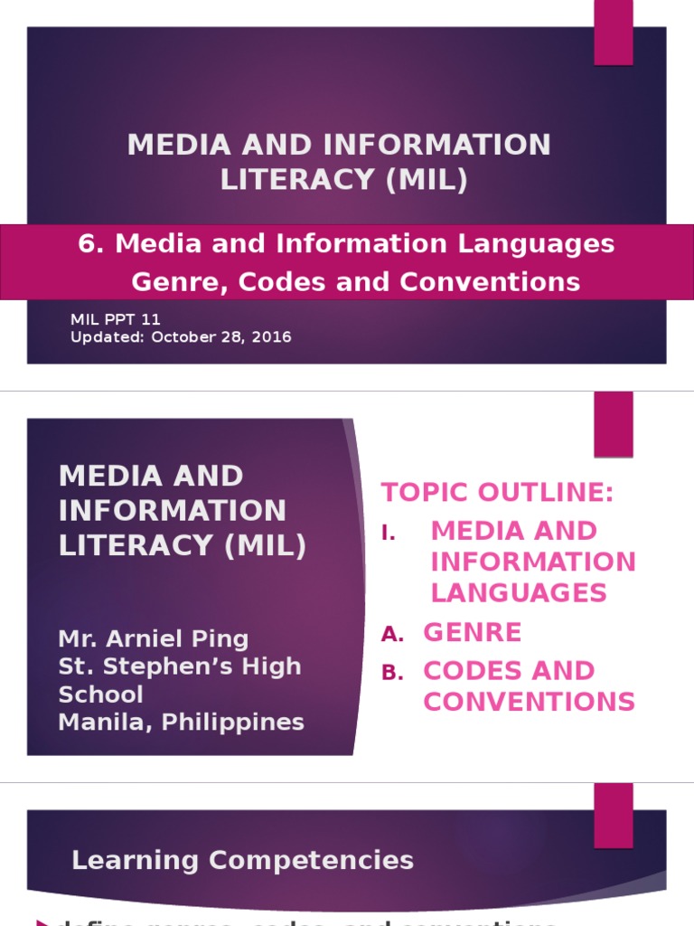 Media and Information Literacy (Mil) | PDF | Camera | Communication