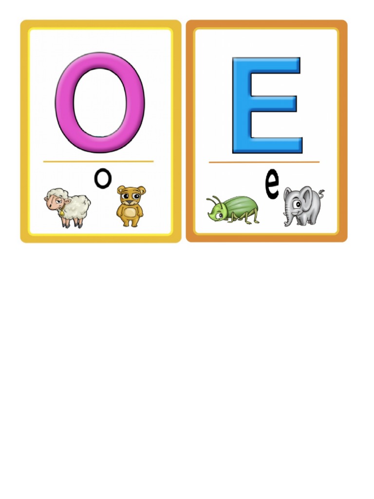 Tarjeta Vocales | PDF