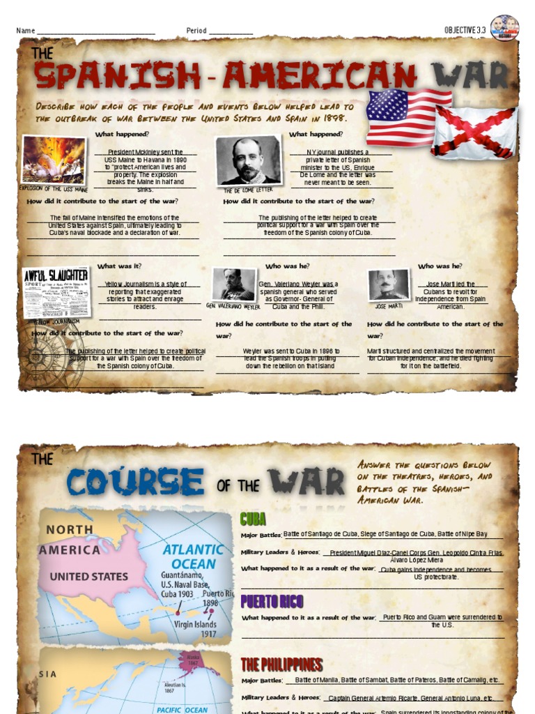 The Spanish-American War | PDF | Cuba | Military Of Spain