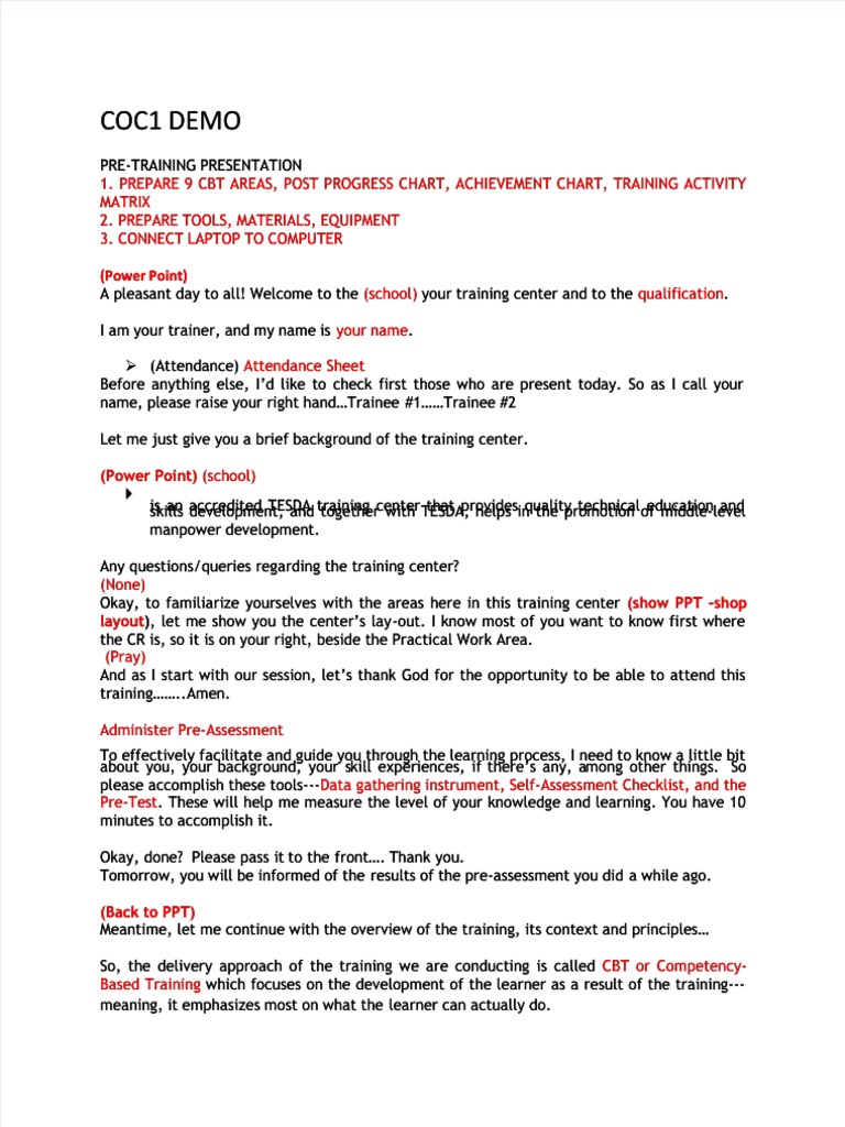 Coc1 Demo Coc1 Demo: (Power Point) | PDF | Educational Technology ...